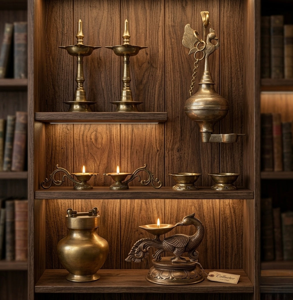 Antique Diya and Brass Samay Collection | Bombay Antiques