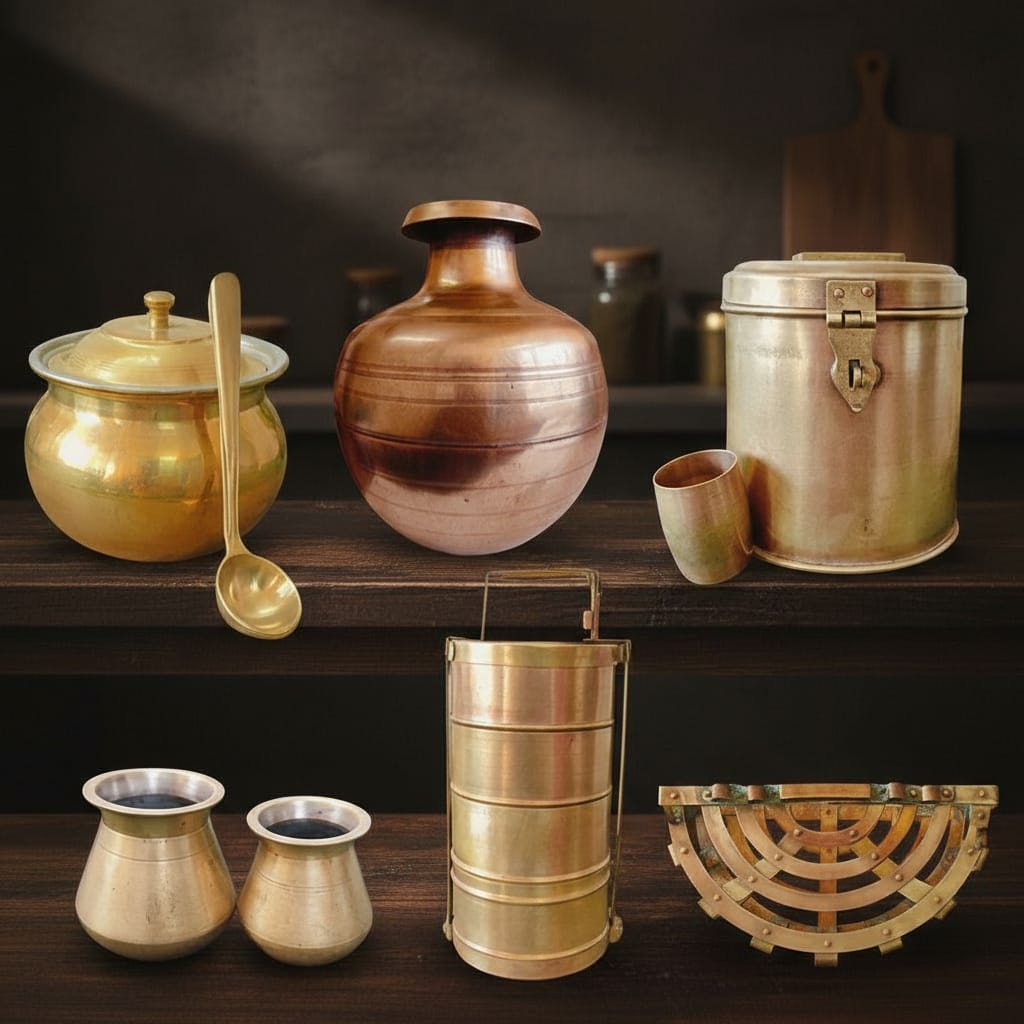 Antique Brass Kitchen Utensils Set | Bombay Antiques