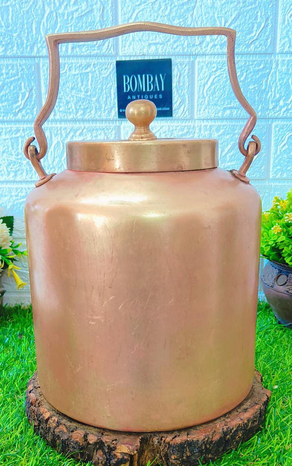 Antique Brass Storage Can – Traditional Handcrafted Container for Kitc ...