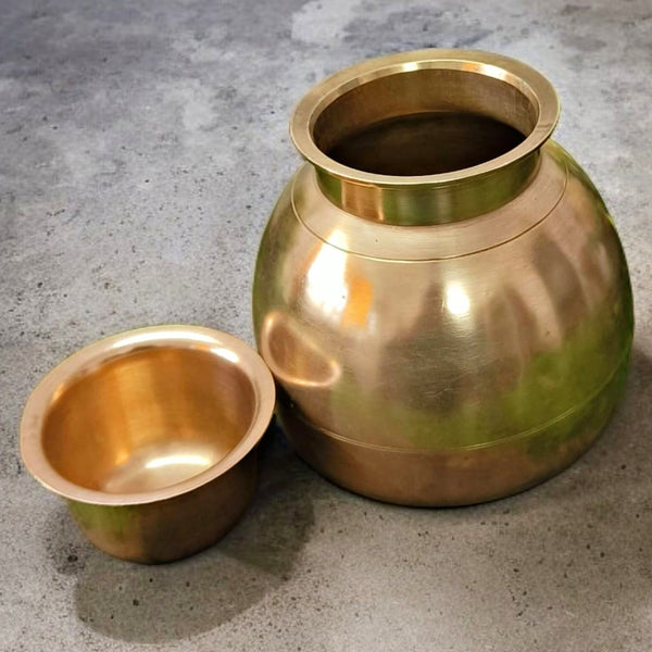 Antique Brass Kalash | Sacred Elegance | Traditional Pital Lota with P ...