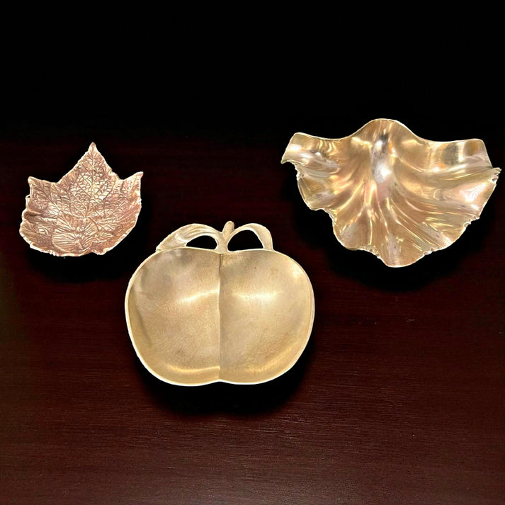 Antique Brass Serving Bowl Set of 3 | Pital Traditional Kitchen & Deco ...